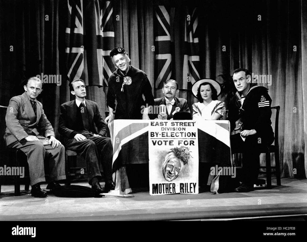 OLD MOTHER RILEY MP, Arthur Lucan, (standing), Kitty McShane, (second ...