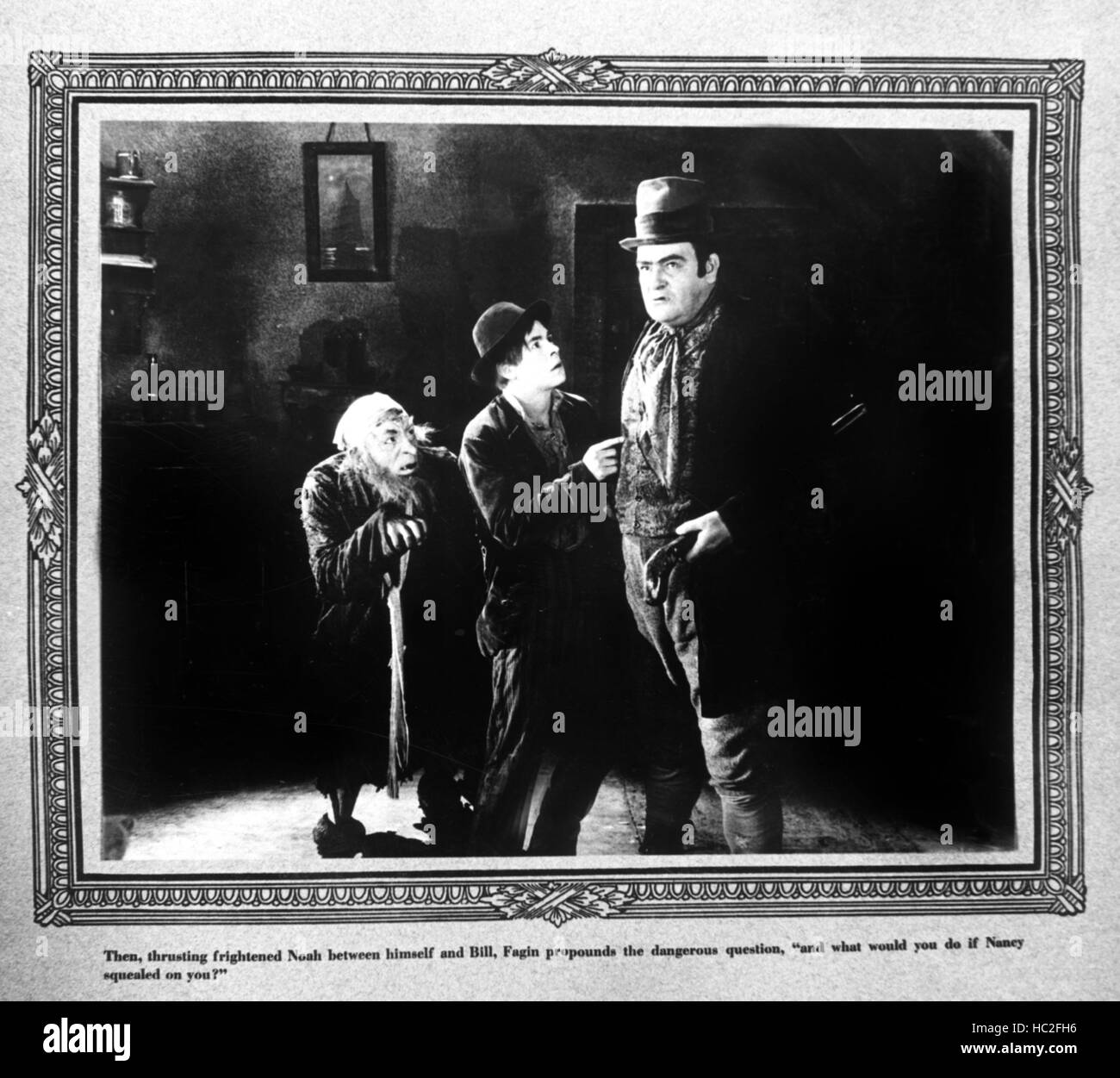 OLIVER TWIST, from left: Lon Chaney Sr, Lewis Sargent, George Siegmann ...