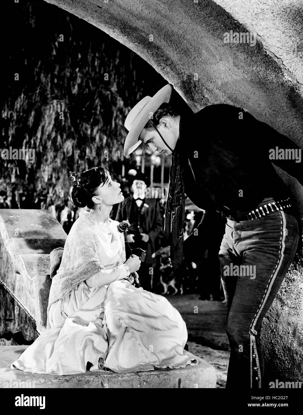 ONE-EYED JACKS, from left, Pina Pellicer, Marlon Brando, 1961 Stock ...