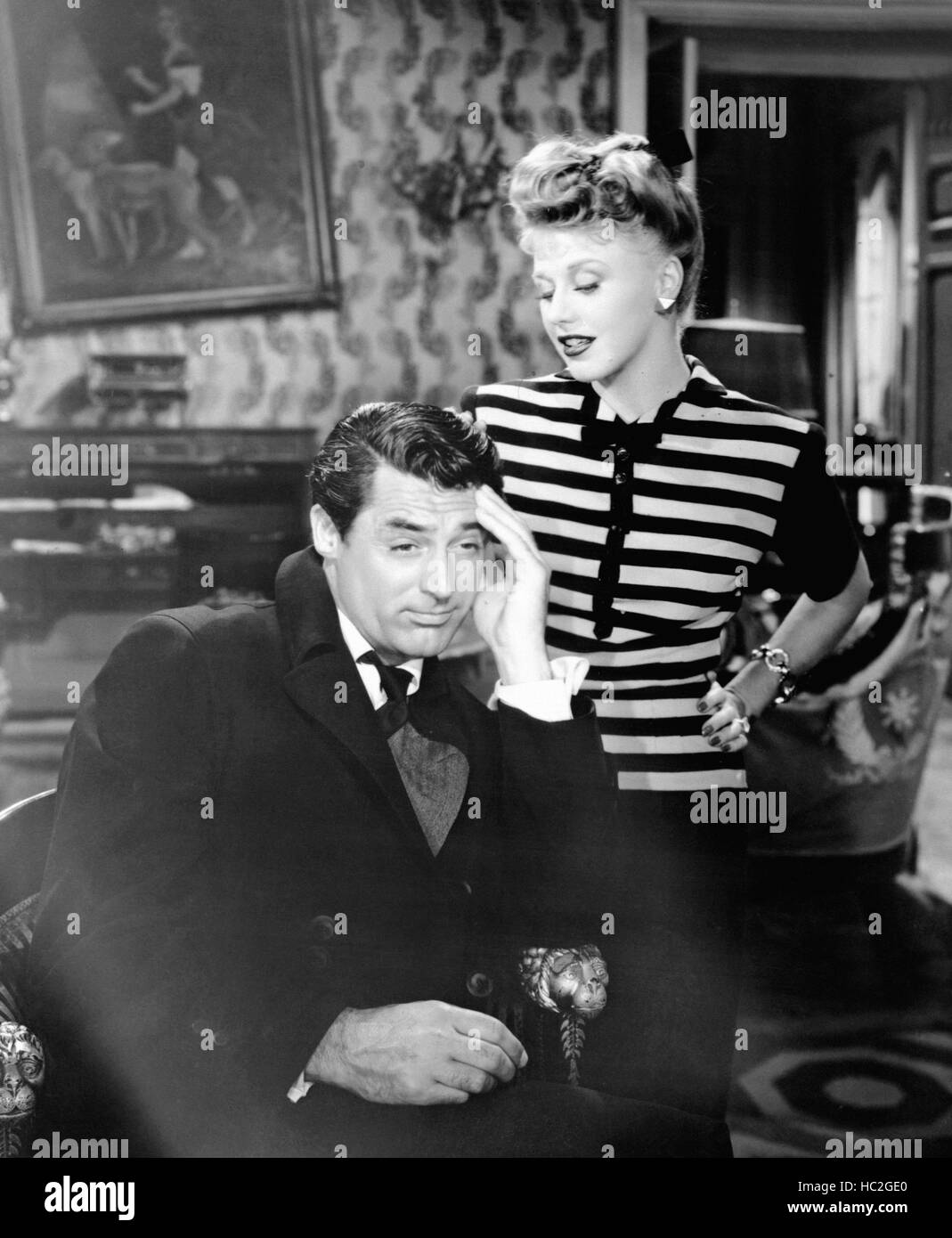 ONCE UPON A HONEYMOON, from left: Cary Grant, Ginger Rogers, 1942 Stock ...