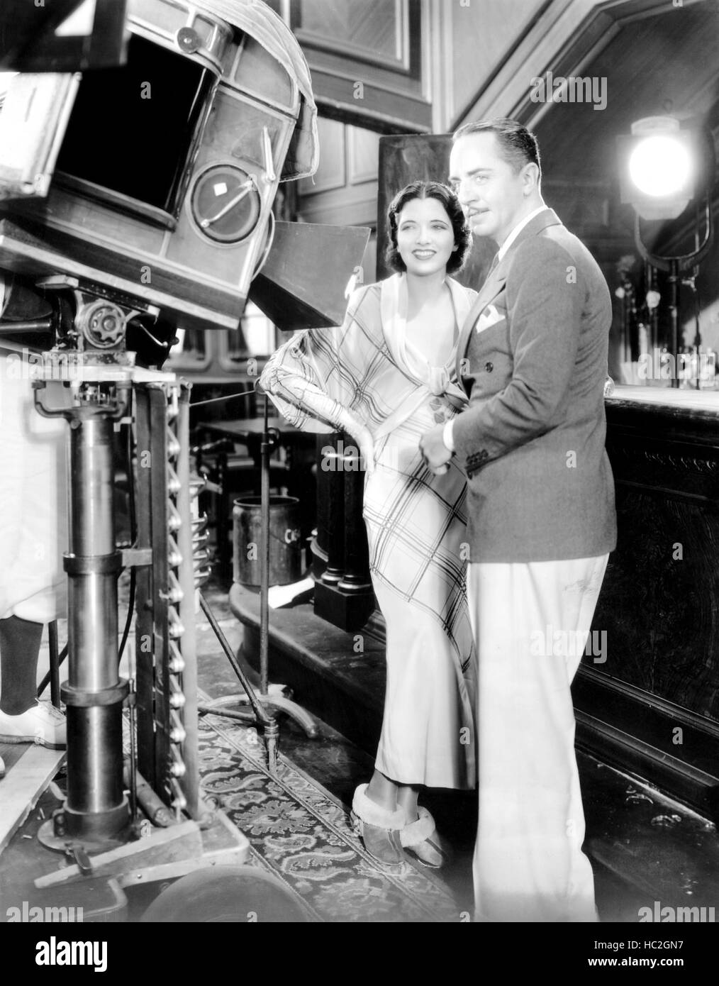 ONE WAY PASSAGE, Kay Francis, William Powell, on-set, 1932 Stock Photo ...
