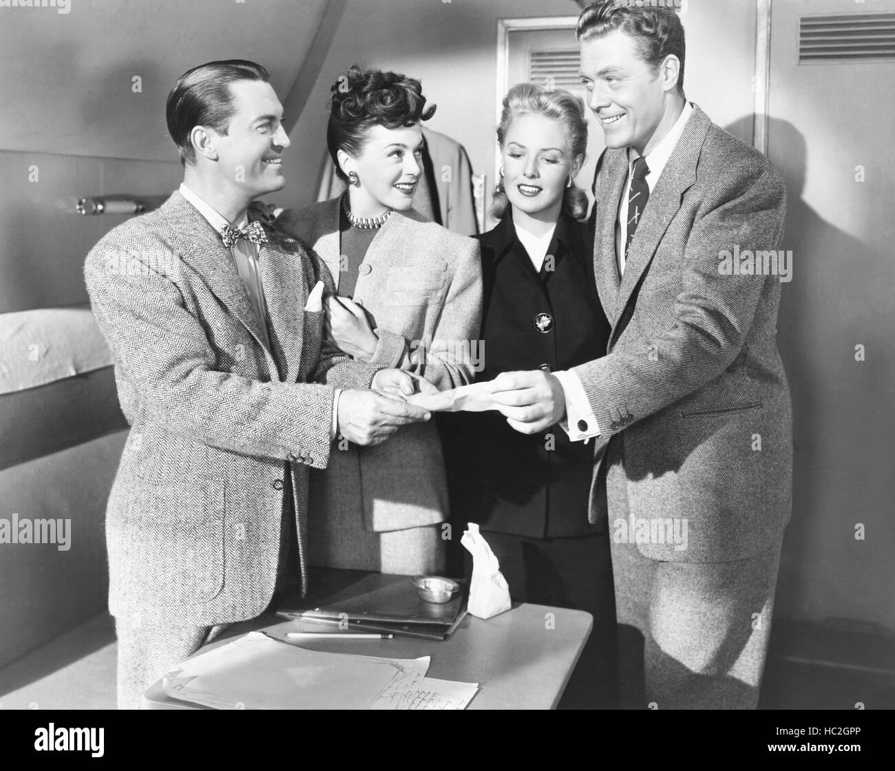 ONE WAY TO LOVE, from left: Chester Morris, Marguerite Chapman, Janis ...