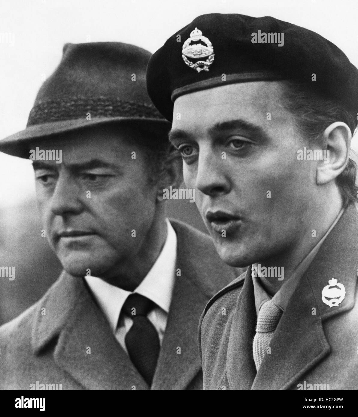 ONLY WHEN I LARF, Terence Alexander, David Hemmings, 1968 Stock Photo ...