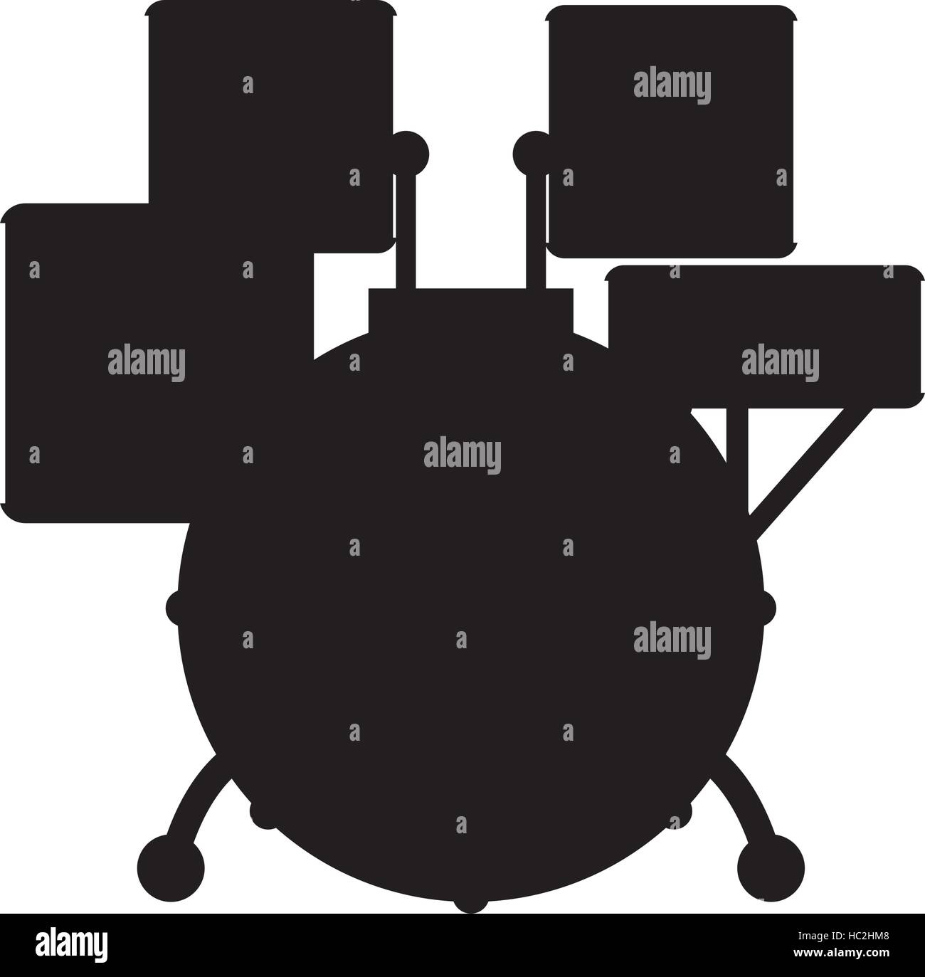 Black drummer Stock Vector Images - Alamy