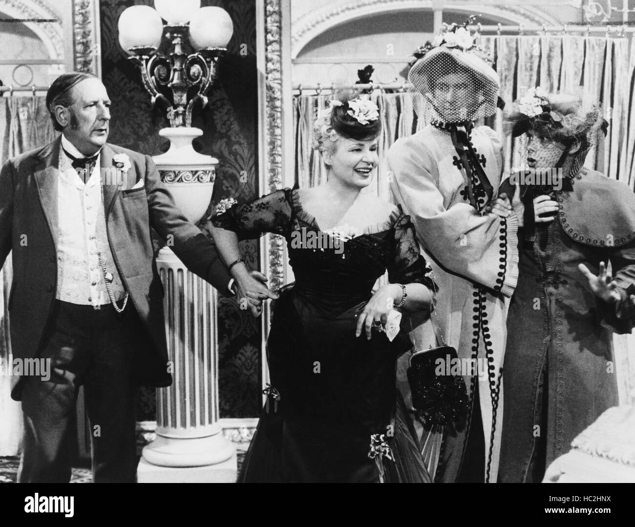 THE MATCHMAKER, from left: Paul Ford, Shirley Booth, Anthony Perkins ...