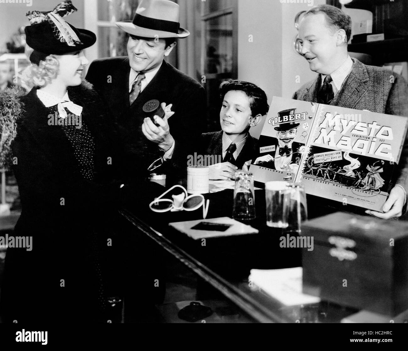 MANDRAKE THE MAGICIAN, from left, Doris Weston, Warren Hull, Rex ...