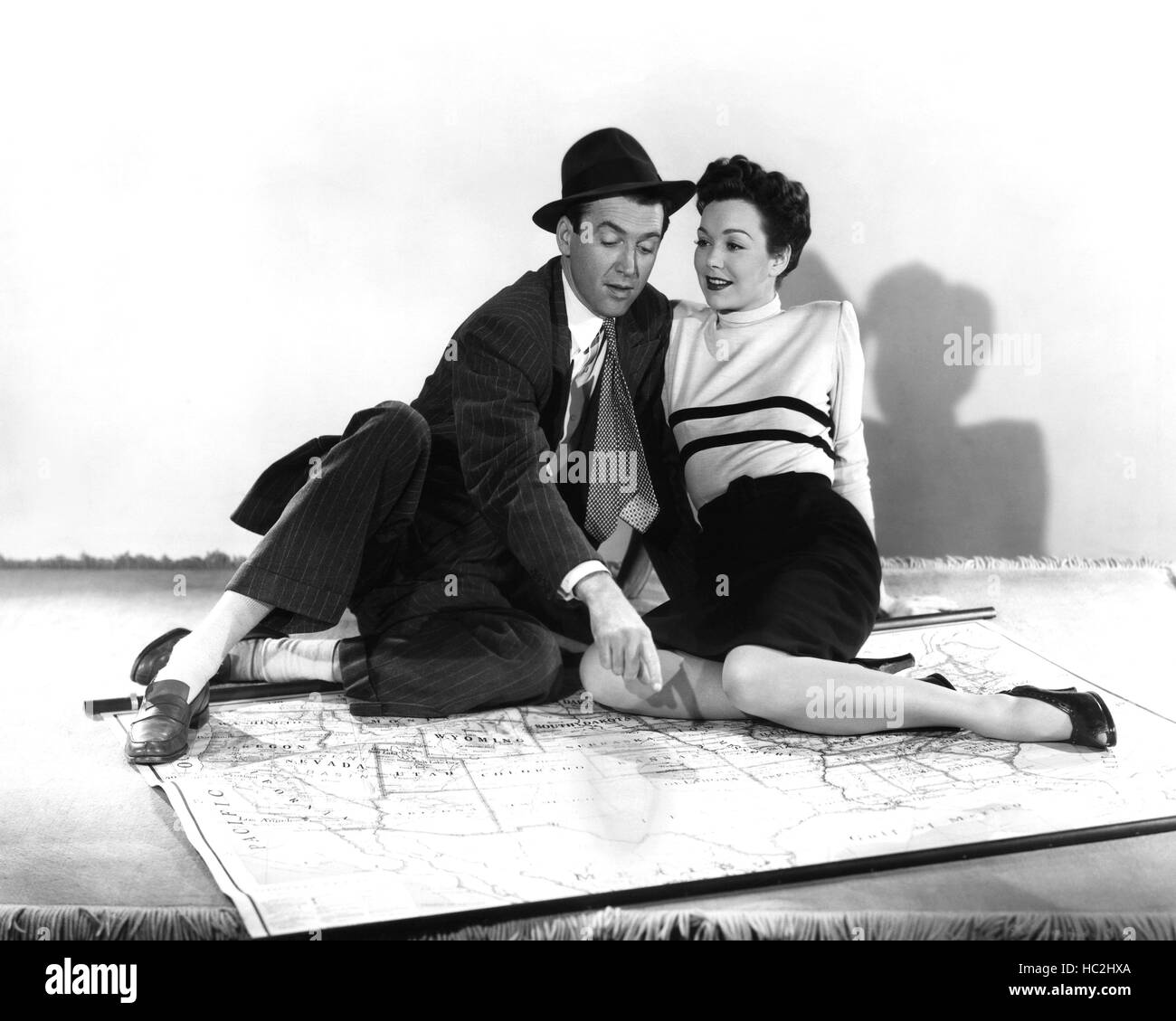 MAGIC TOWN, James Stewart, Jane Wyman, 1947 Stock Photo - Alamy