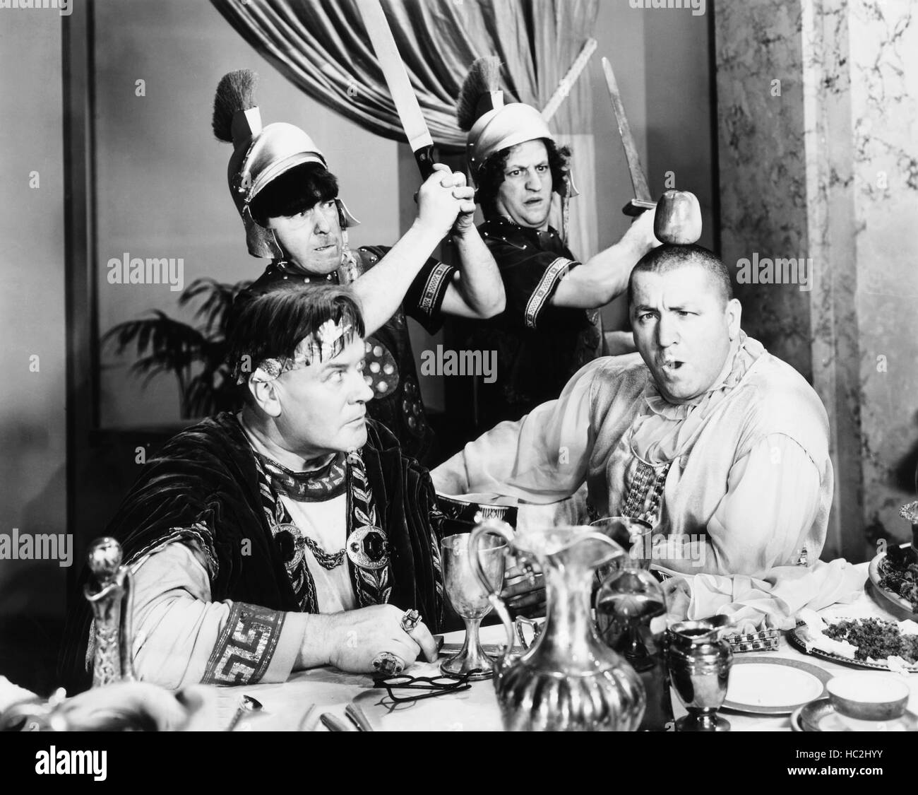 MATRI-PHONY, from left, Vernon Dent, Moe Howard, Larry Fine, Curly ...