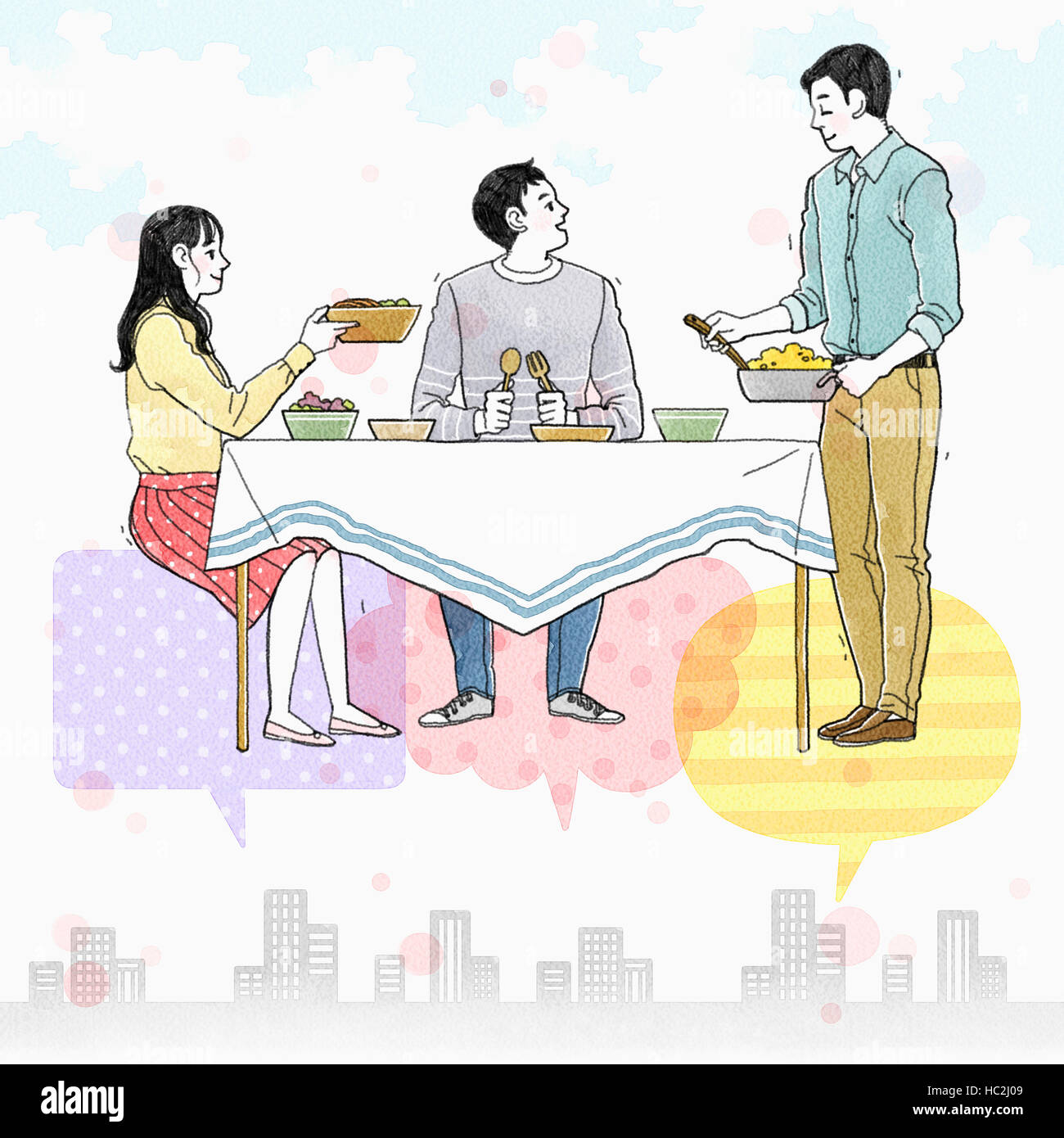 Lifestyle of unmarried people Stock Photo - Alamy