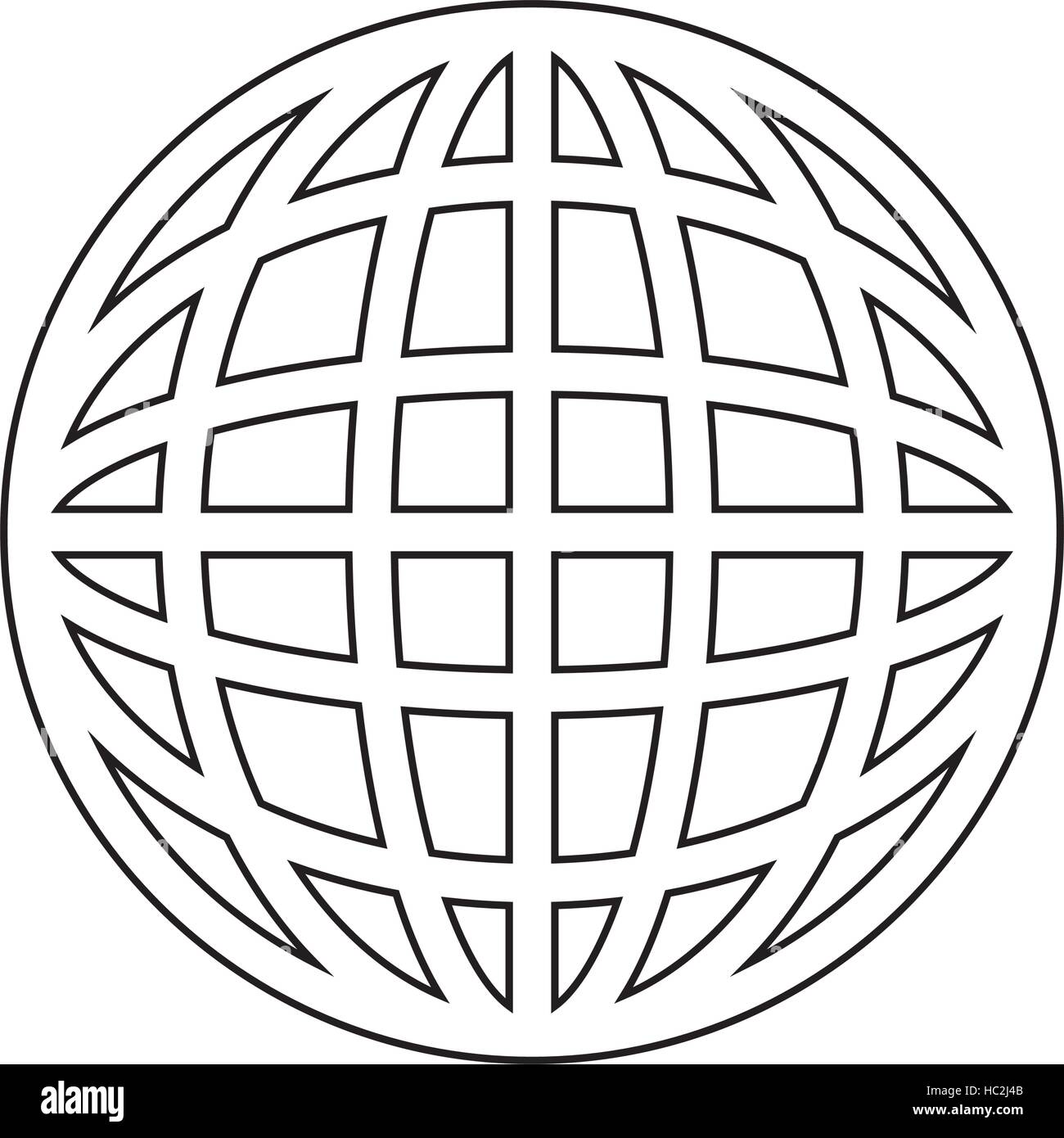global sphere symbol Stock Vector Image & Art - Alamy