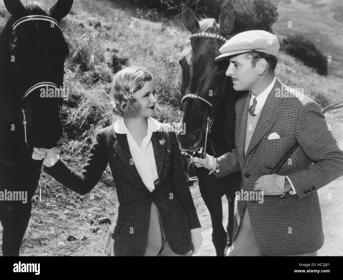 THE MAN WHO BROKE THE BANK AT MONTE CARLO, from left: Joan Bennett ...