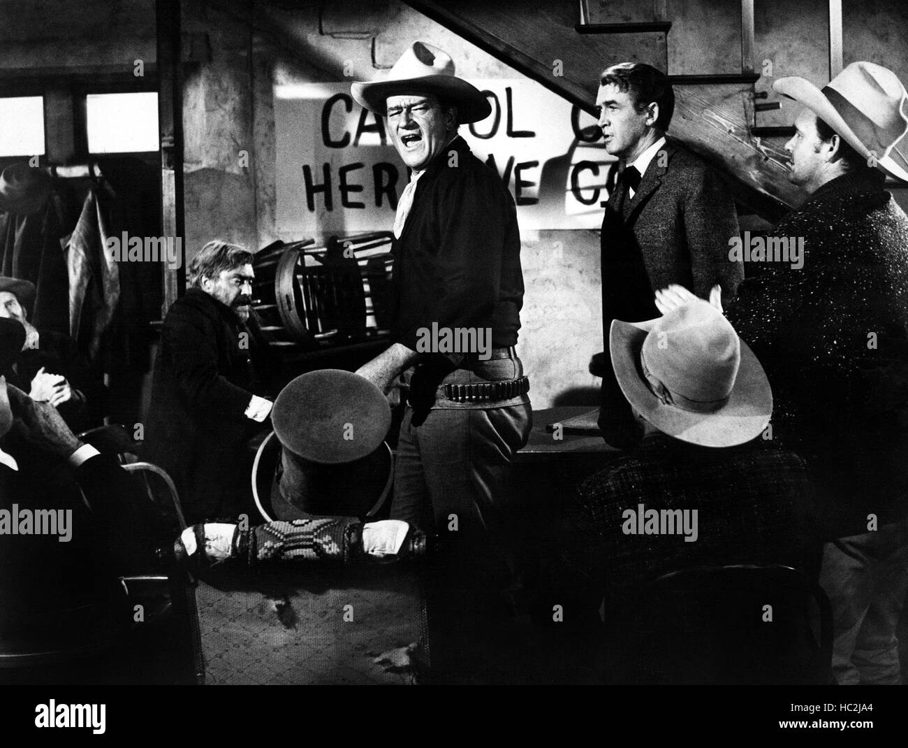 THE MAN WHO SHOT LIBERTY VALANCE, Edmond O'Brien, John Wayne, James ...