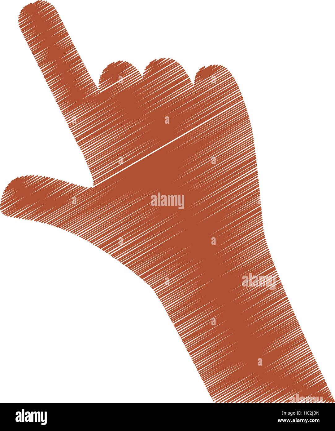 Human hand silhouette Stock Vector Image & Art - Alamy