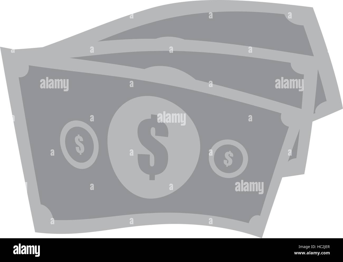 money bills cash dollar gray color Stock Vector Image & Art - Alamy