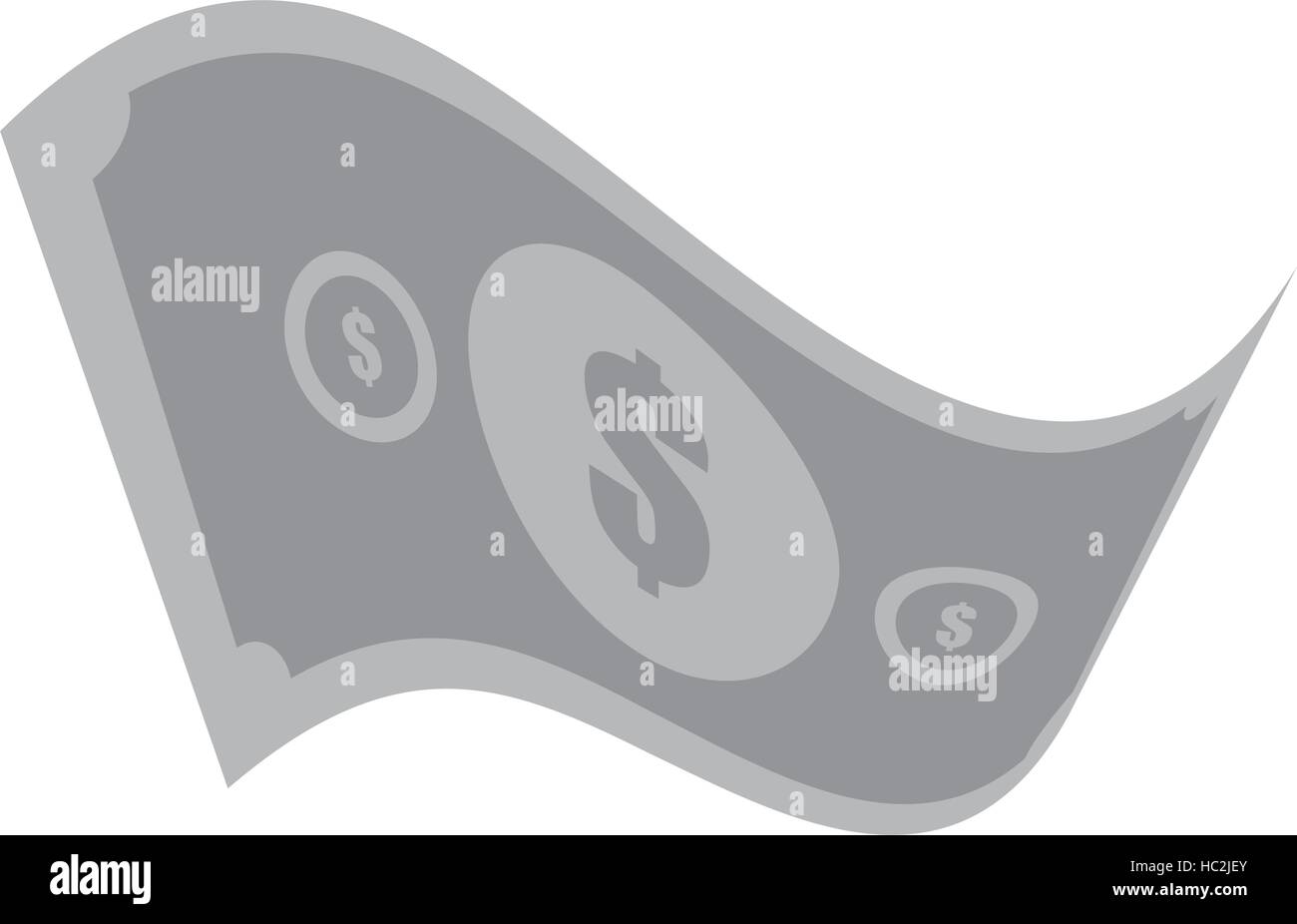 american dollar money bill gray color Stock Vector Image & Art - Alamy