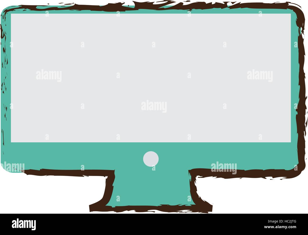 computer screen monitor technology sketch Stock Vector Image & Art - Alamy