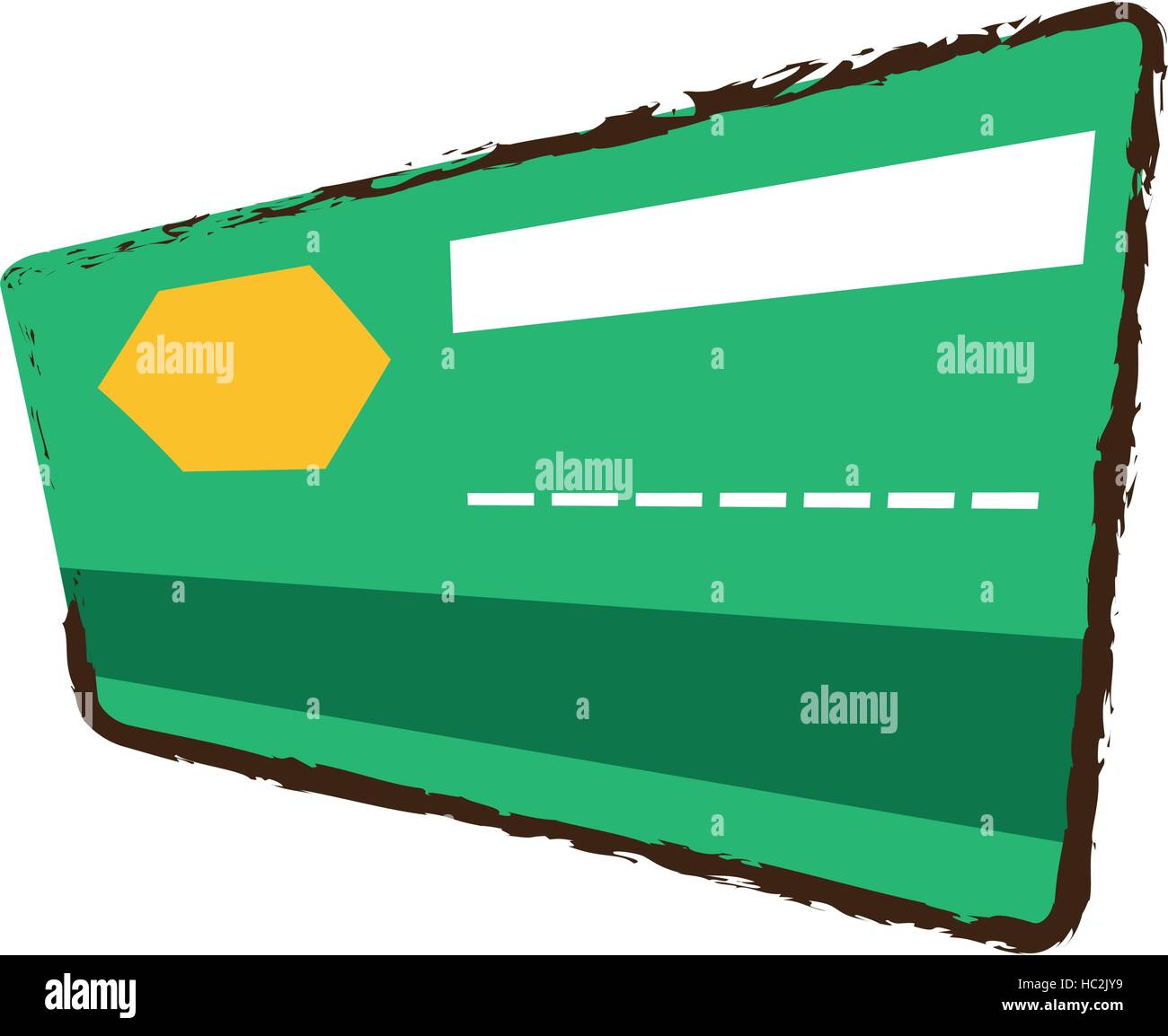 credit card bank green color sketch Stock Vector Image & Art - Alamy