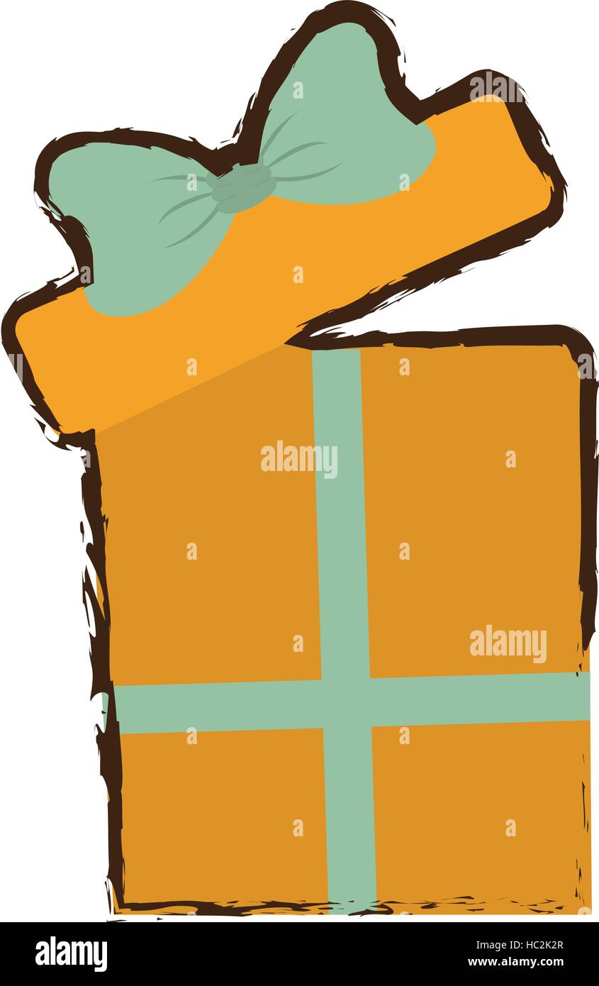 Handmade gift box green Stock Vector Images - Alamy