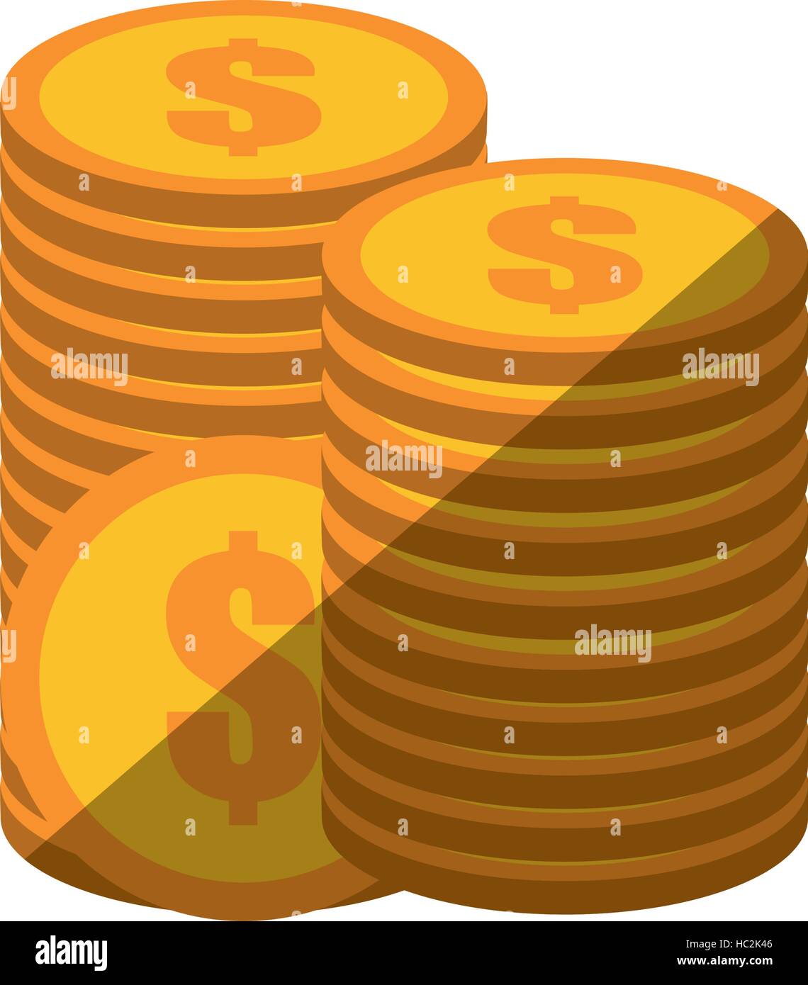 coins stack money golden color shadow Stock Vector Image & Art - Alamy