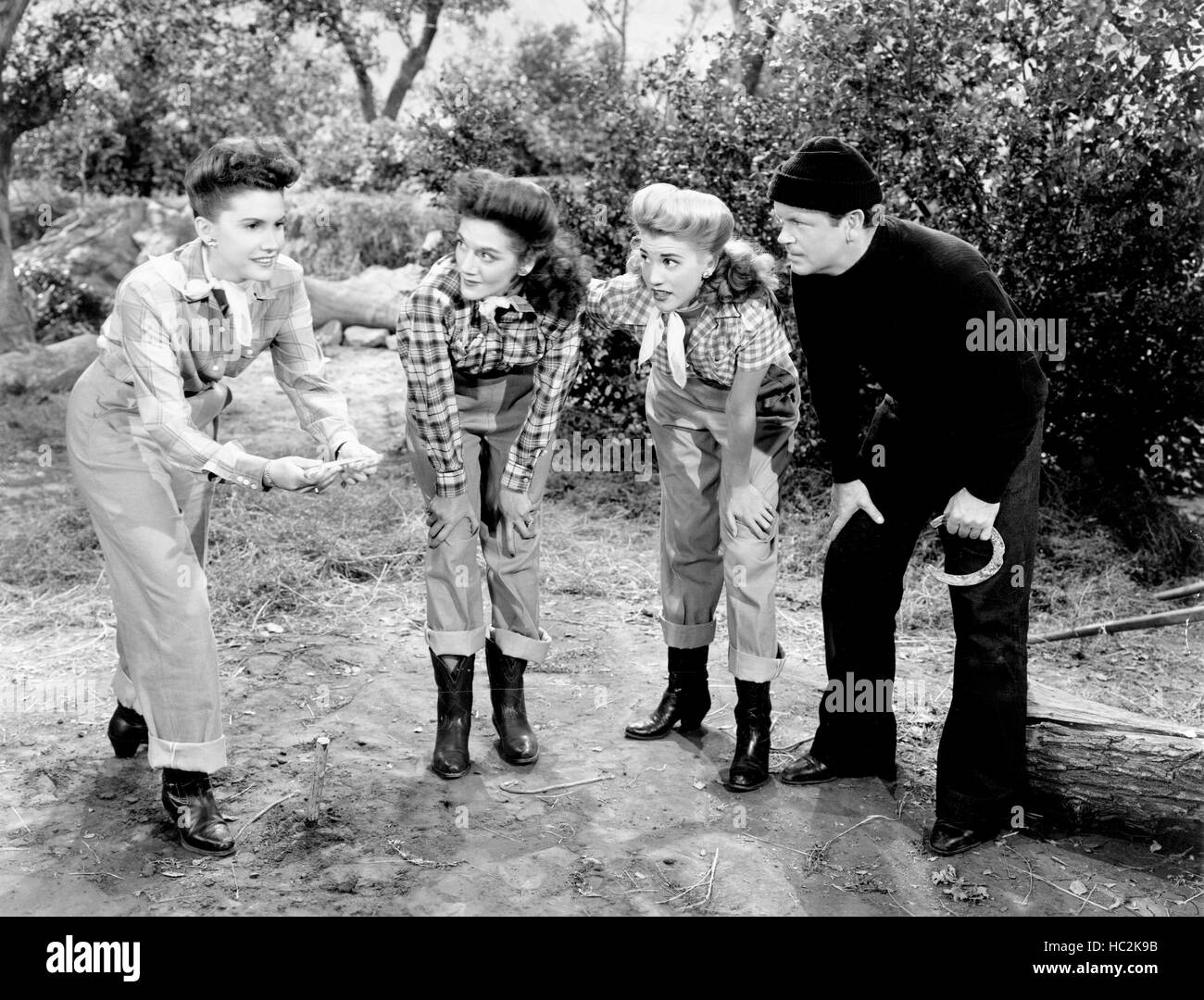 MOONLIGHT AND CACTUS, from left, Maxene Andrews, Laverne Andrews, Patty ...