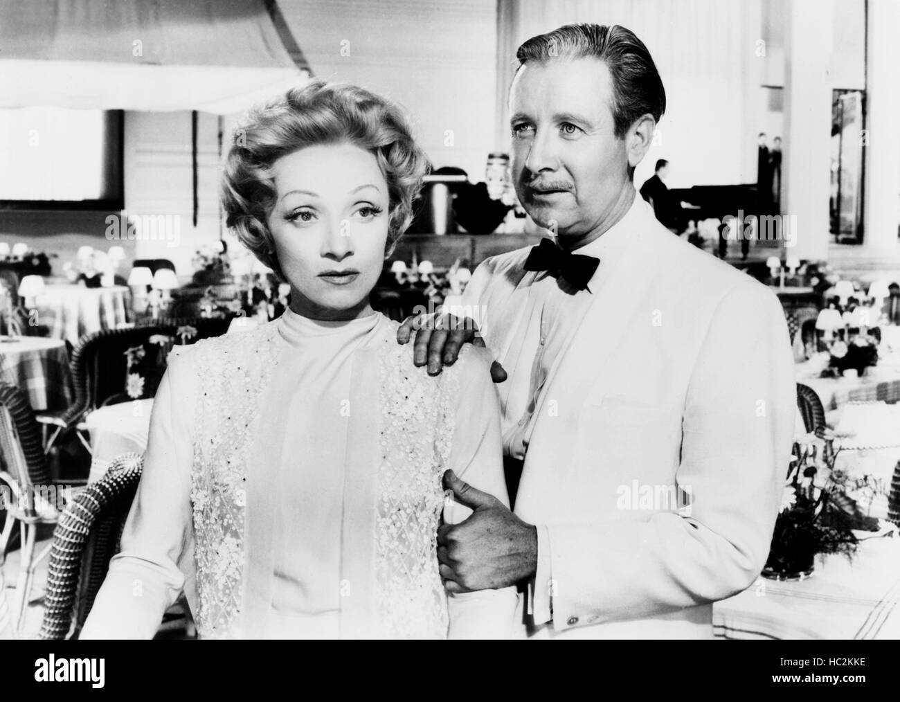 THE MONTE CARLO STORY, from left, Marlene Dietrich, Arthur O'Connell ...
