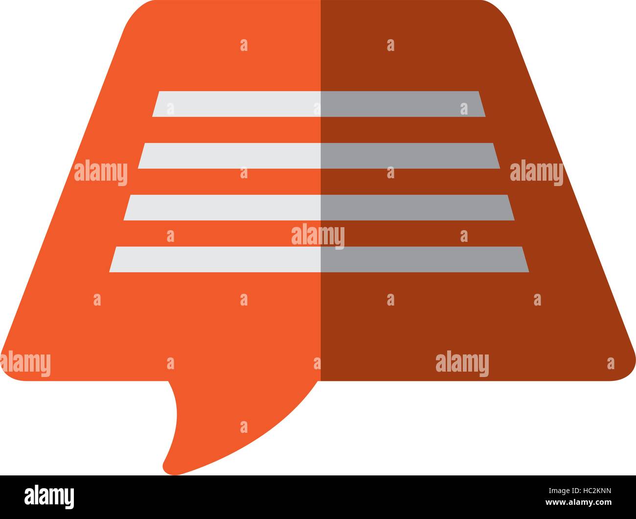 orange bubble speech dialogue talk color shadow Stock Vector Image ...