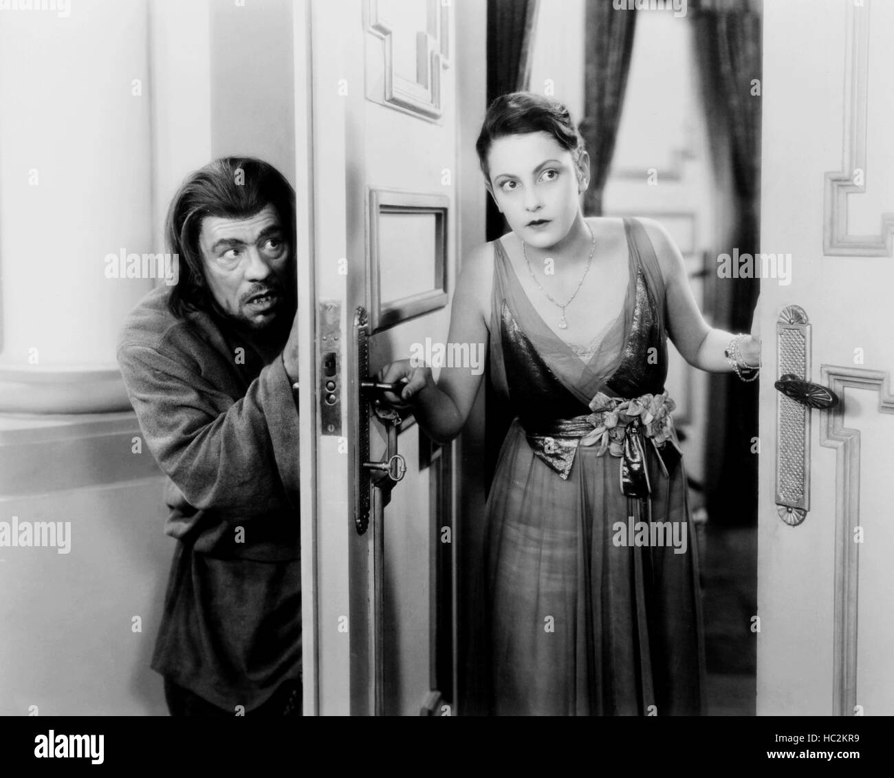 MOCKERY, from left, Lon Chaney, Sr., Barbara Bedford, 1927 Stock Photo ...