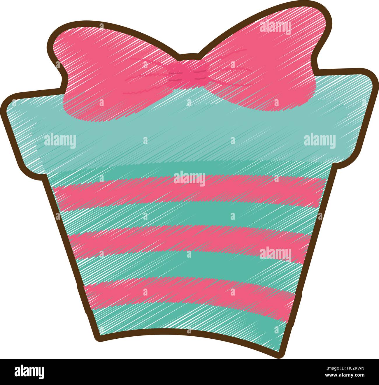 Small blue ribbon gift Stock Vector Images - Alamy