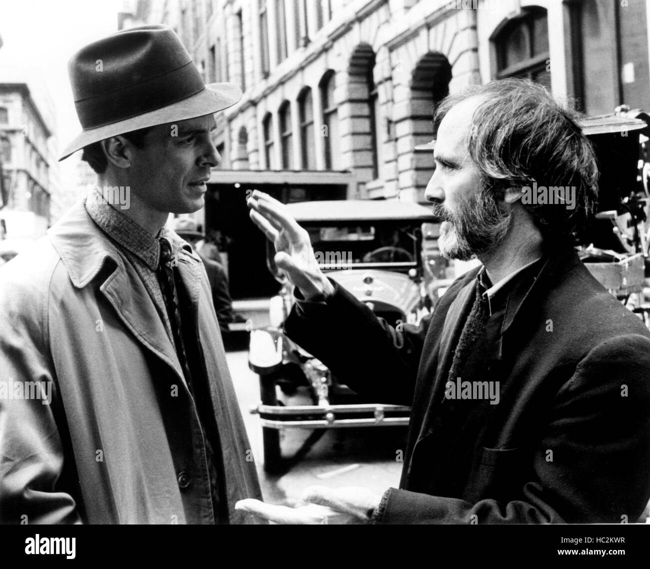 THE MODERNS, from left, Keith Carradine, director Alan Rudolph, on-set ...