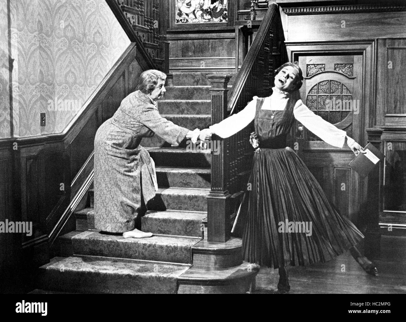 MY FAIR LADY, l-r: Mona Washbourne, Audrey Hepburn, 1964 Stock Photo ...