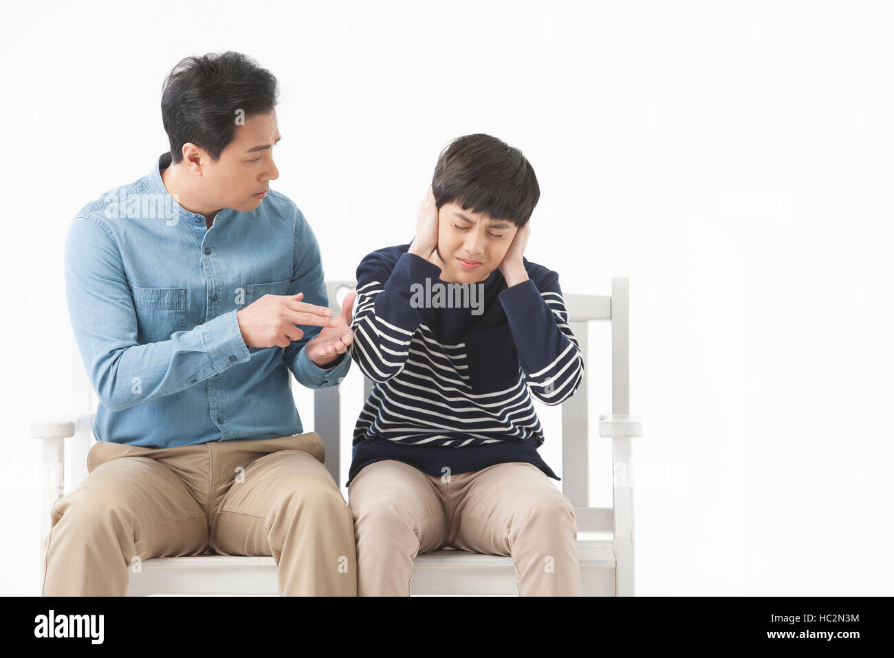 Angry teenager father hi-res stock photography and images - Alamy