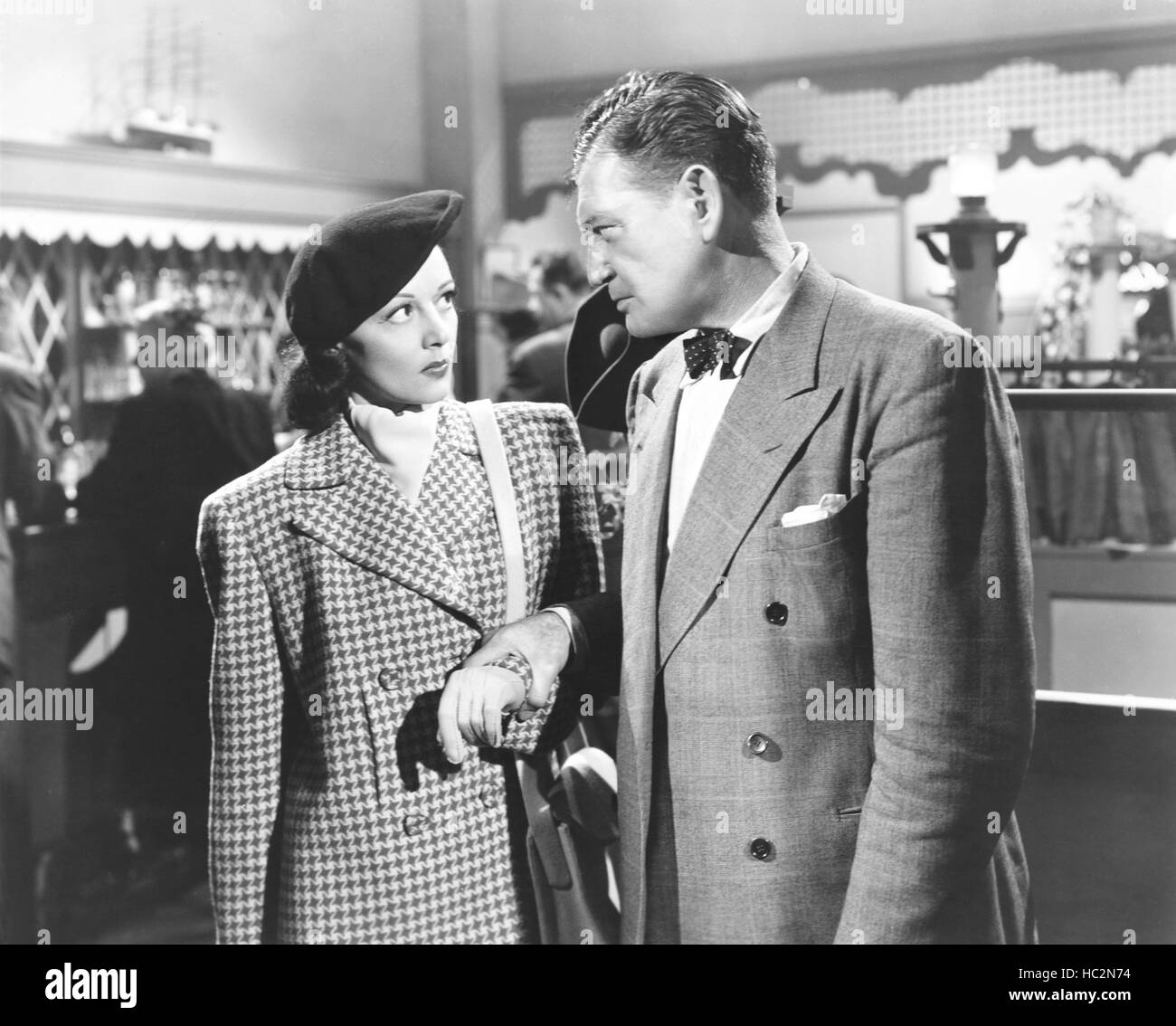 MYSTERIOUS INTRUDER, from left: Nina Vale, Richard Dix, 1946 Stock ...
