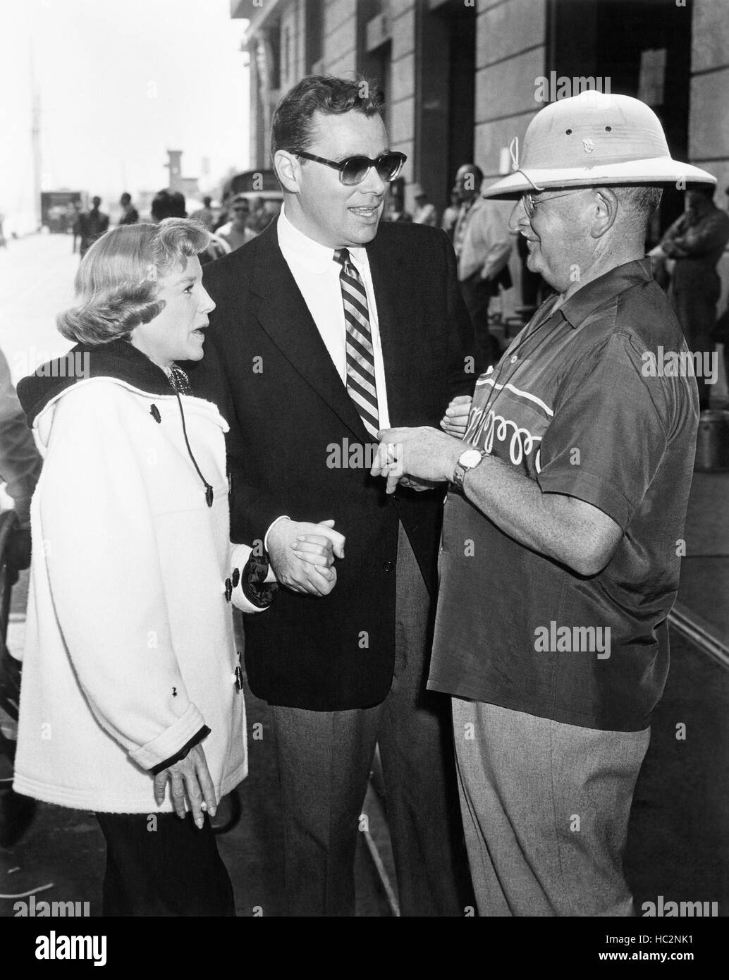MY MAN GODFREY, from left, June Allyson, producer Ross Hunter ...
