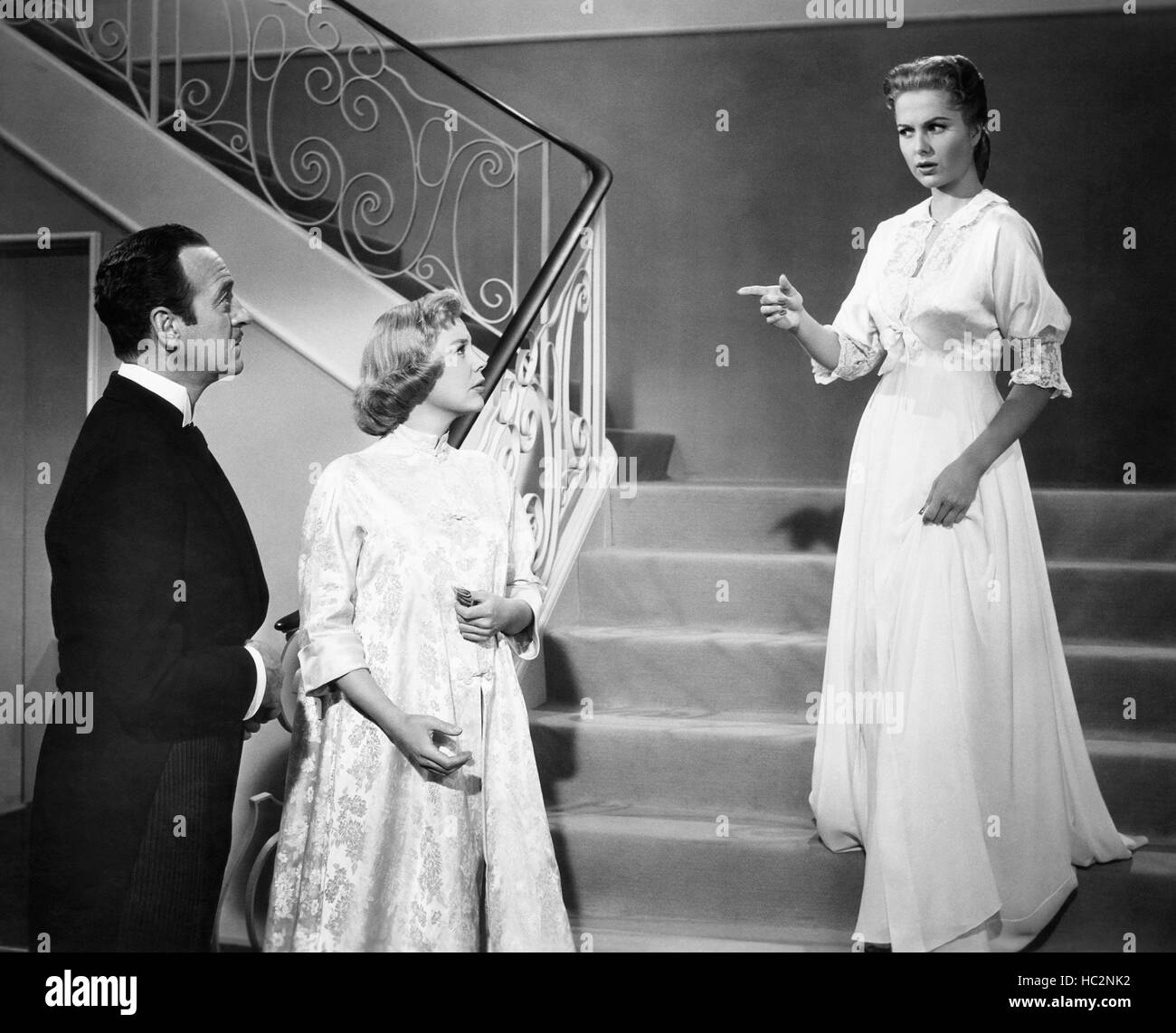 MY MAN GODFREY, from left, David Niven, June Allyson, Martha Hyer, 1957 ...