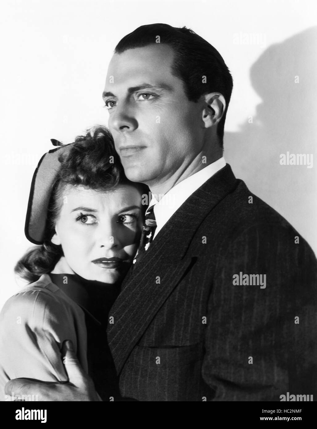 THE MYSTERIOUS MR. M, from left, Pamela Blake, Dennis Moore, 1946 Stock ...
