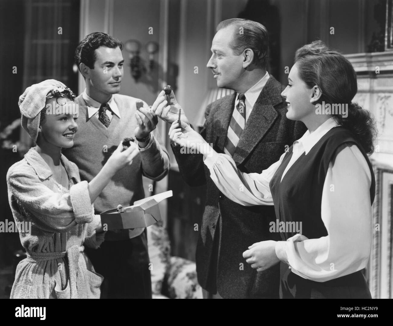 MY OWN TRUE LOVE, from left: Wanda Hendrix, Philip Friend, Melvyn ...