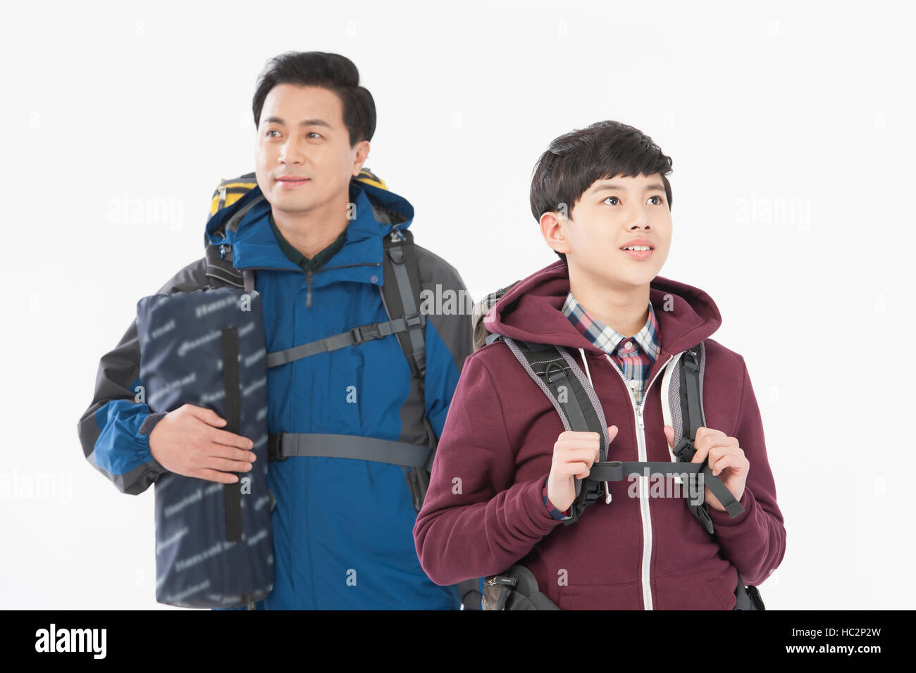 Child backpacking hi-res stock photography and images - Alamy