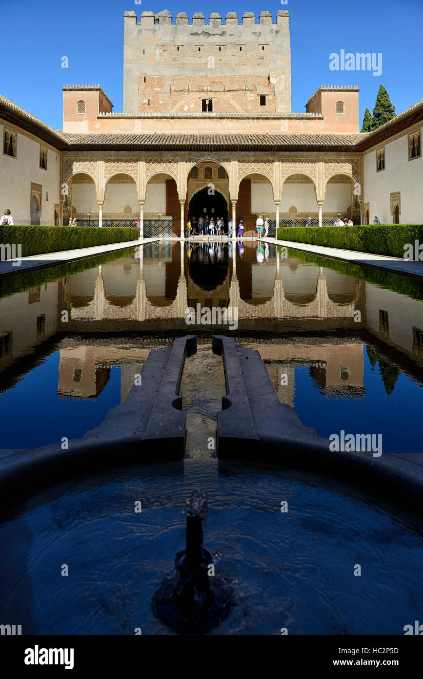 Courtyard of the Myrtles Comares Palace Nasrid Palaces Alhambra Palace ...