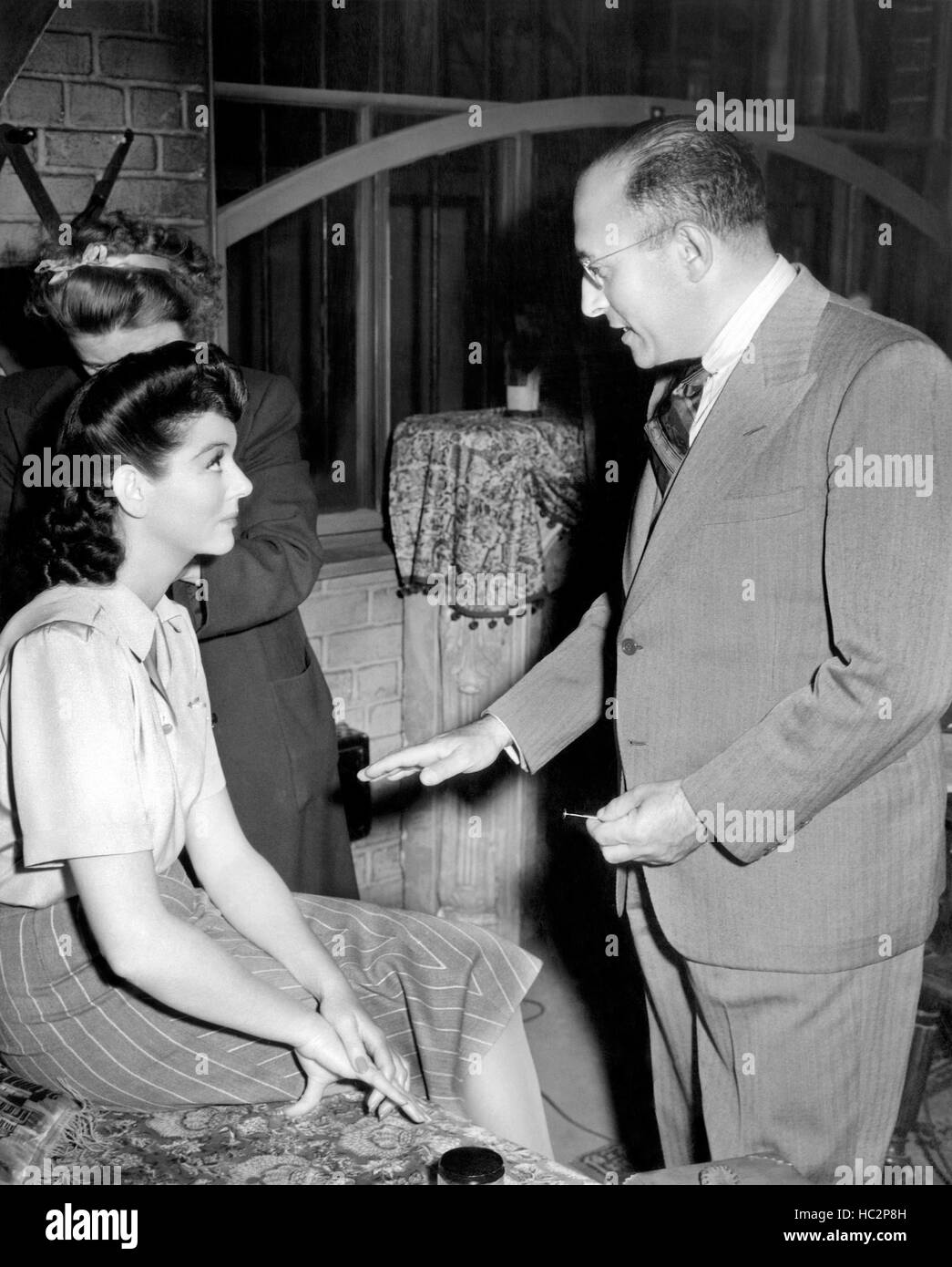 MY SISTER EILEEN, from left, Rosalind Russell, producer Max Gordon, on ...
