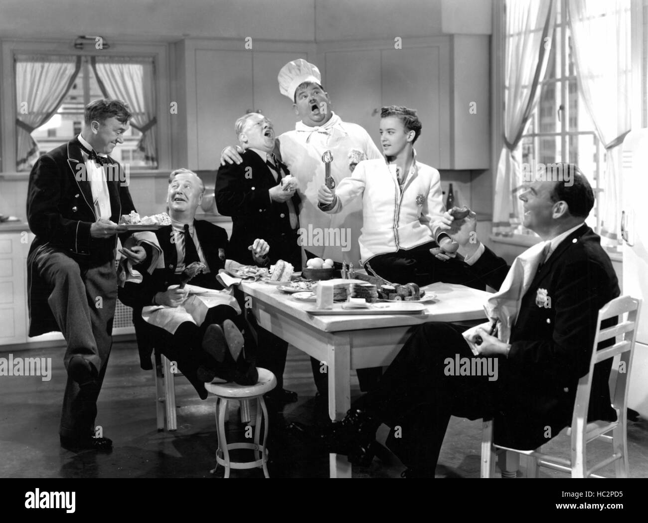 NOTHING BUT TROUBLE, Stan Laurel, Forbes Murray, Joe Yule, Oliver Hardy ...