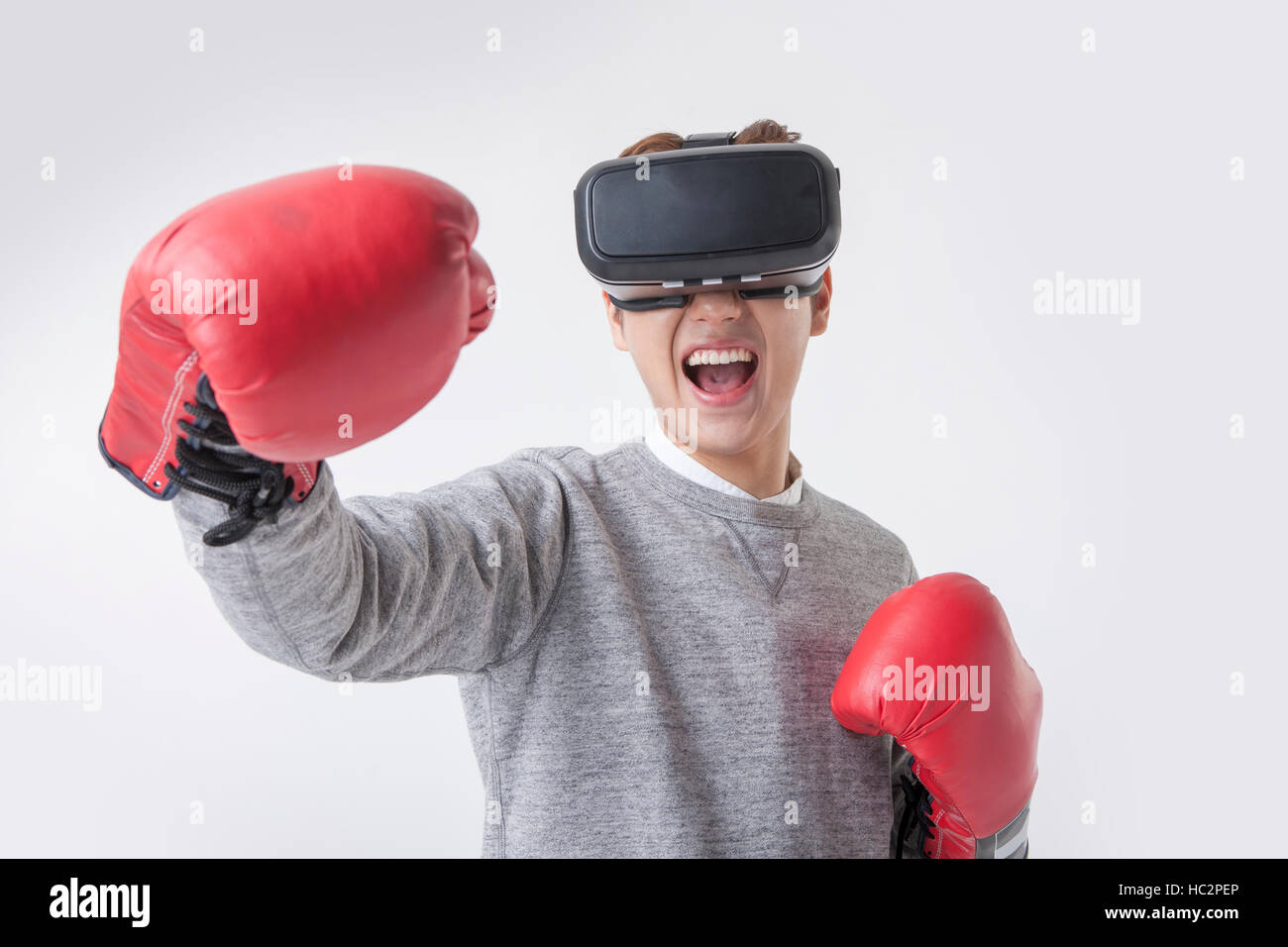 Virtual boxing hi-res stock photography and images - Alamy