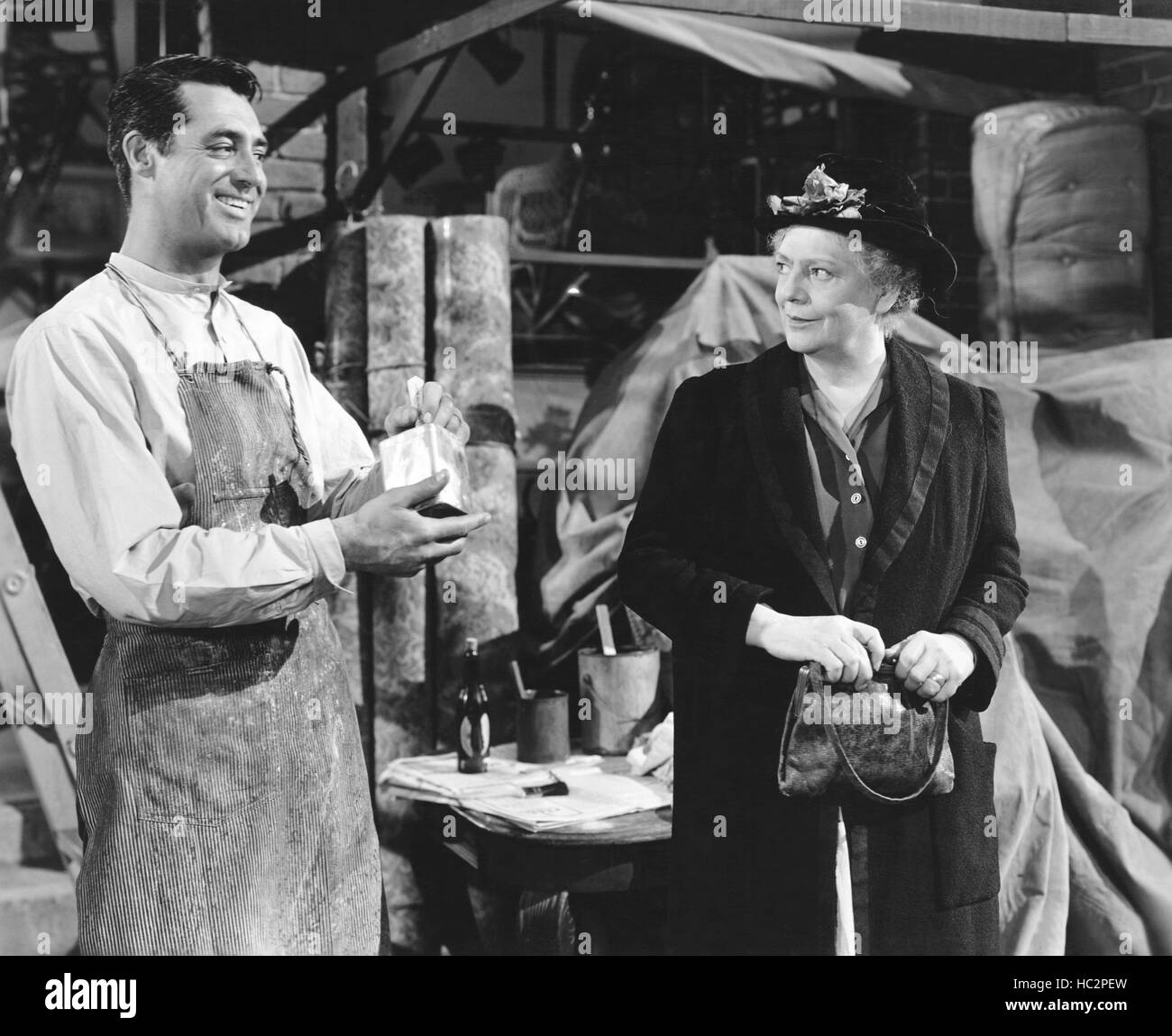 NONE BUT THE LONELY HEART, from left, Cary Grant, Ethel Barrymore, 1944 ...