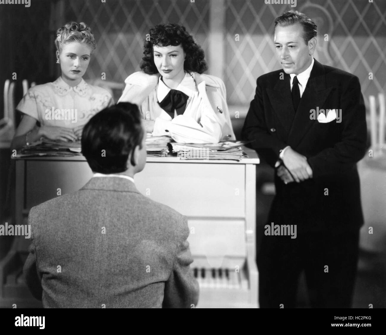 NOCTURNE, Joseph Pevney (back to camera), standing from left: Virginia ...