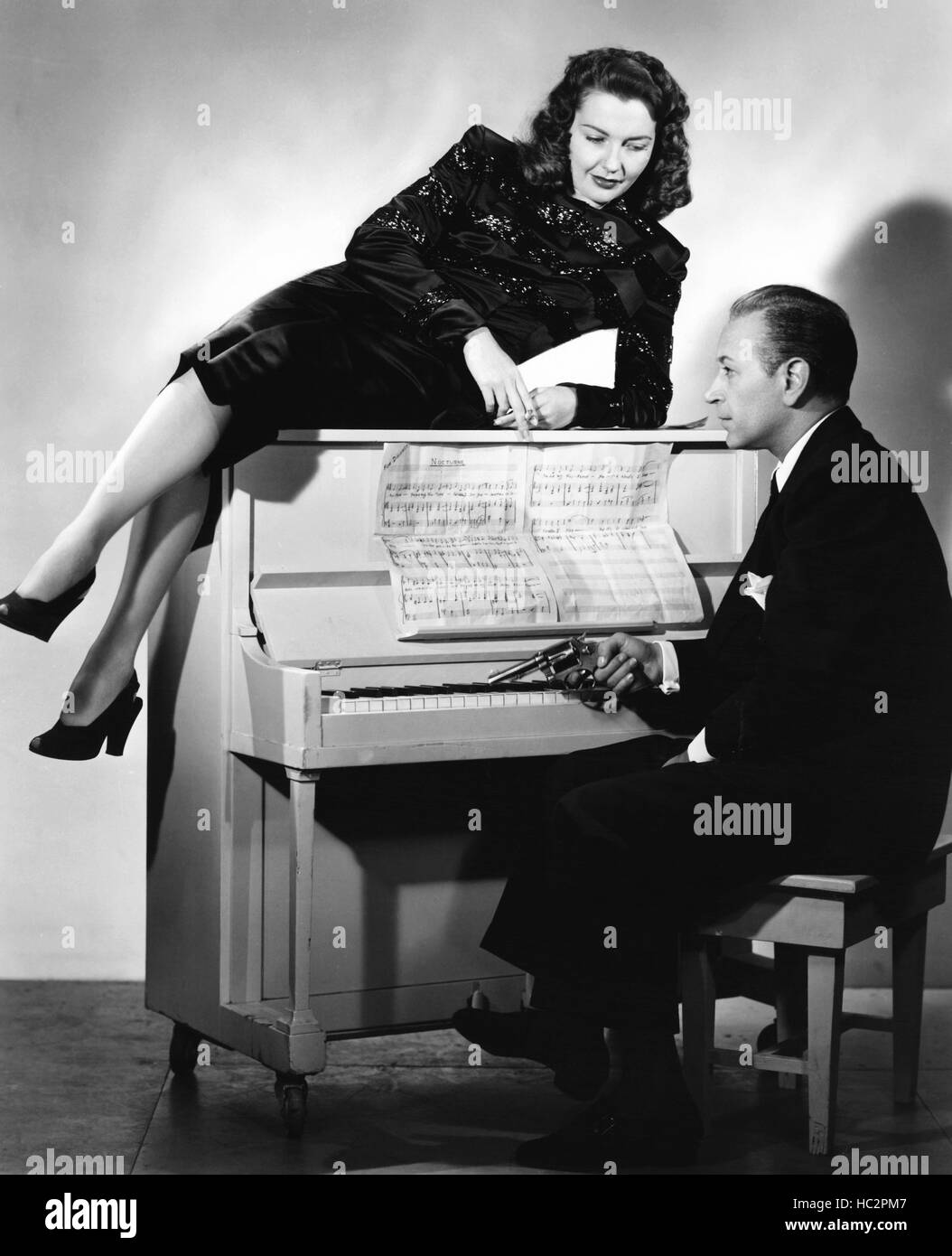 NOCTURNE, from left, Lynn Bari, George Raft, 1946 Stock Photo - Alamy