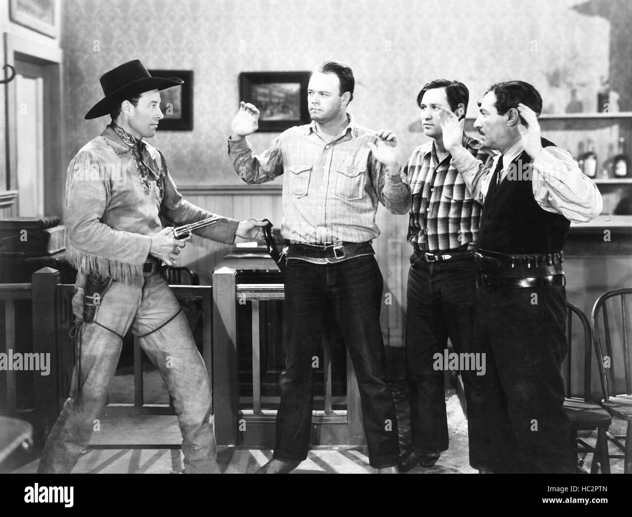 NORTH FROM THE LONE STAR, from left: Bill Elliott, Edmund Cobb, 1941 ...
