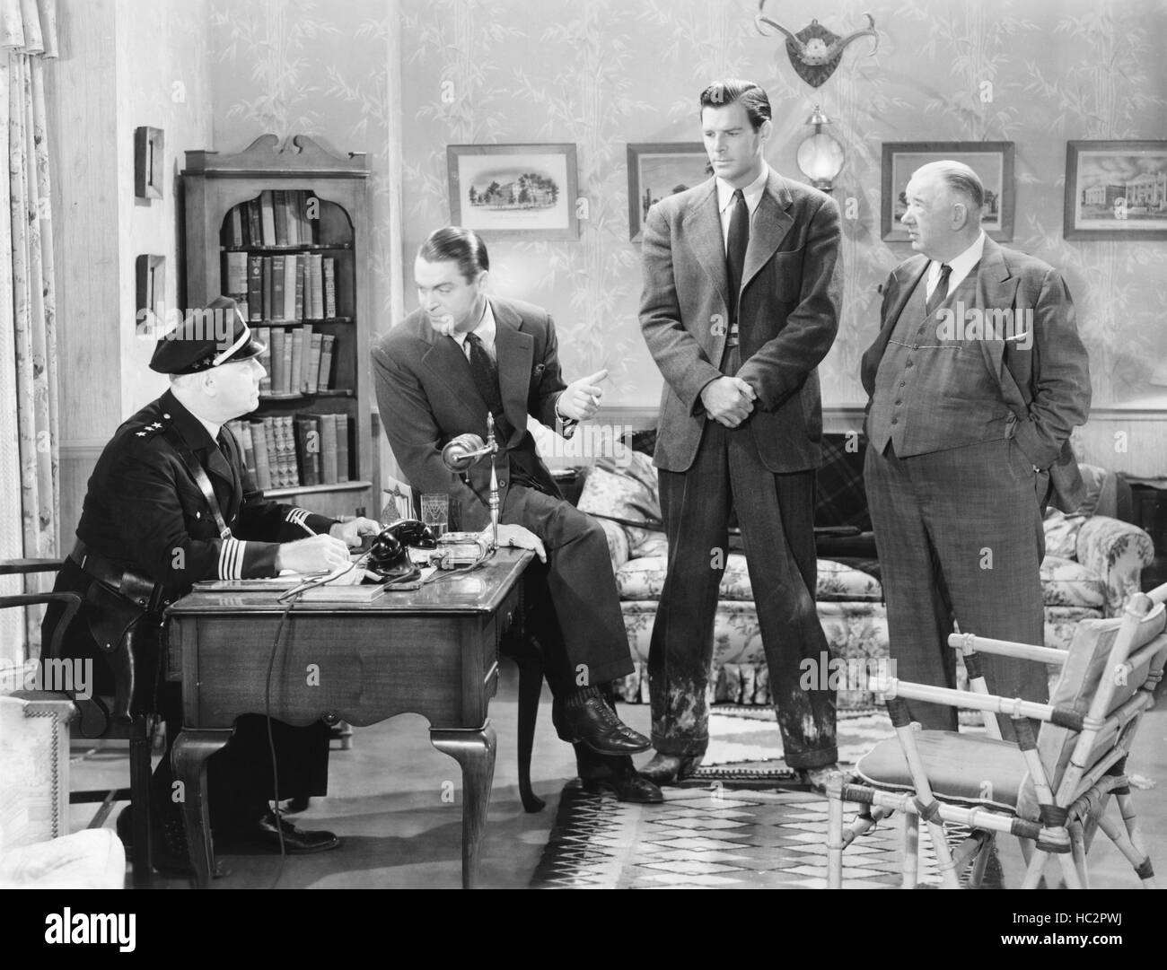 NO HANDS ON THE CLOCK, from left: Robert Middlemass, Chester Morris ...