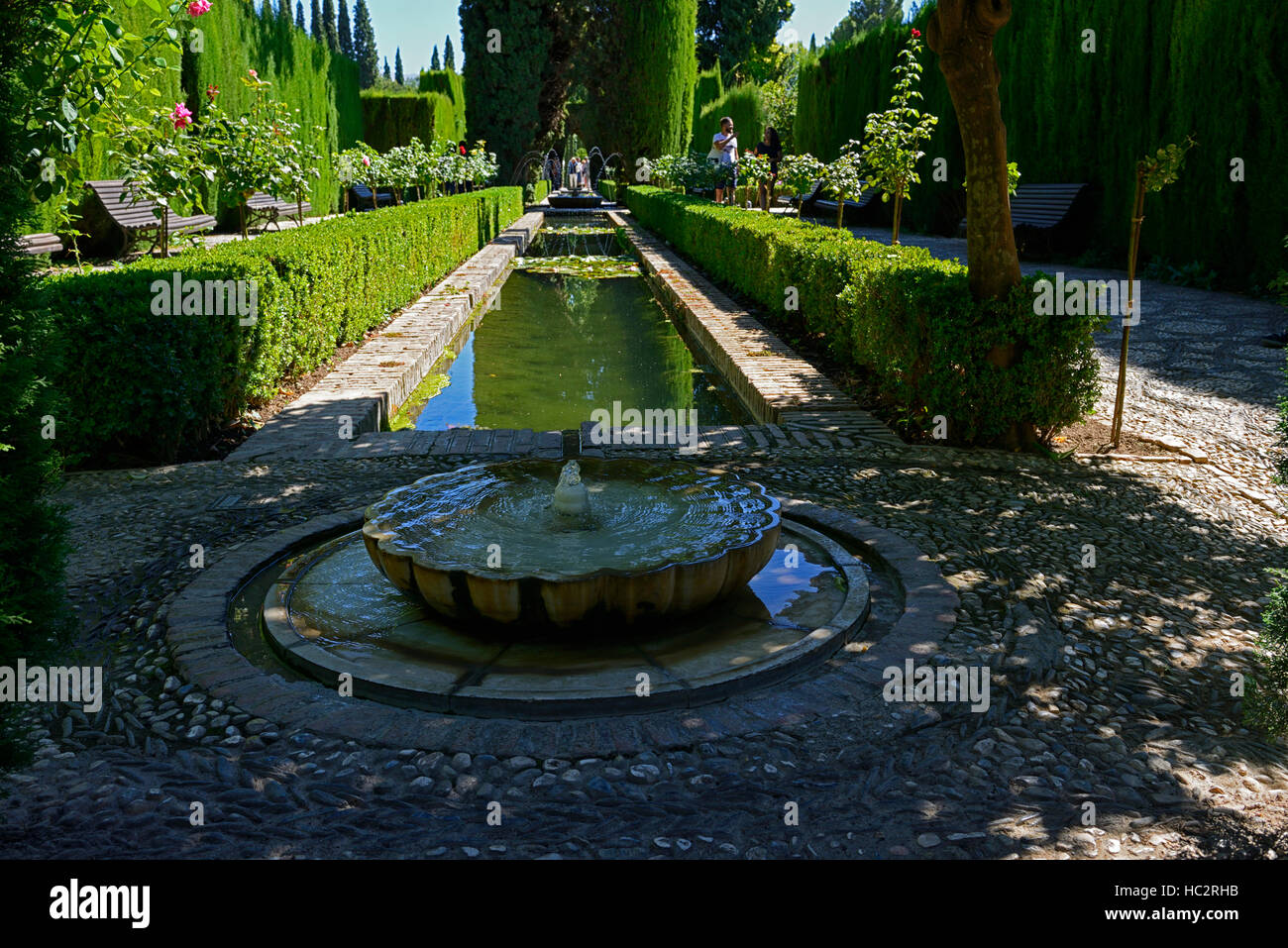 Alhambra water fountain hi-res stock photography and images - Alamy