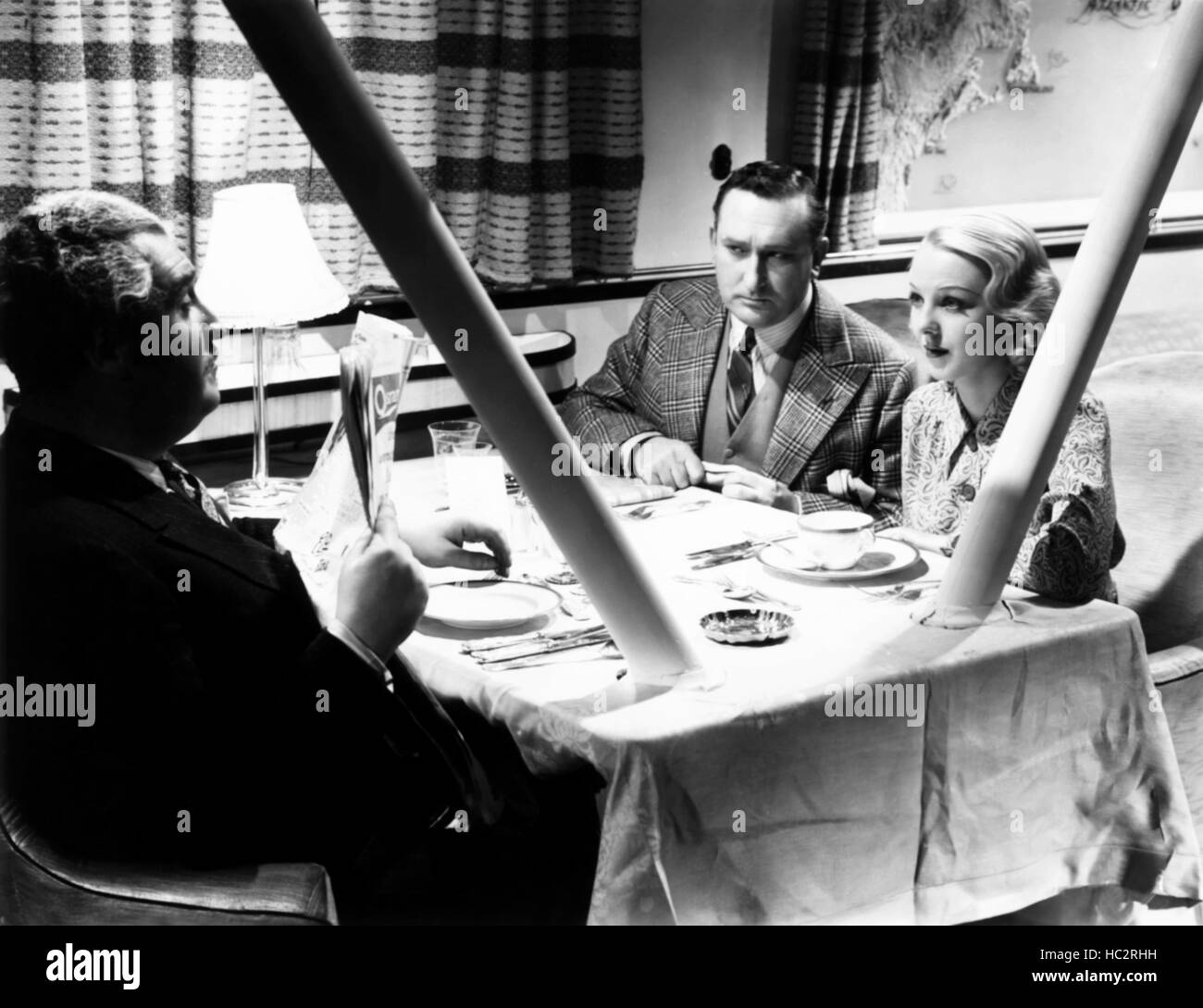 NON-STOP NEW YORK, from left Francis L. Sullivan, John Loder, Anna Lee ...