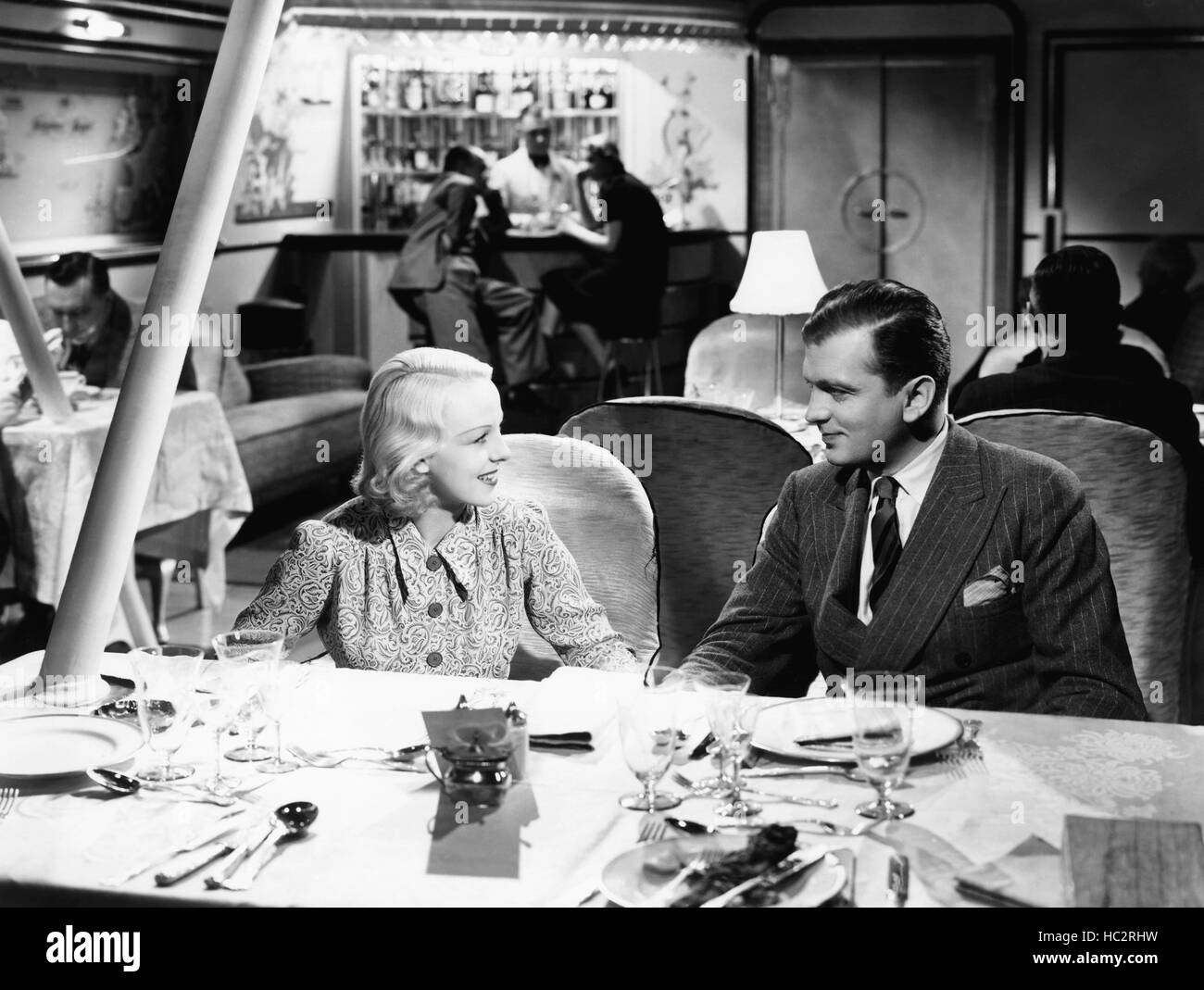 NON-STOP NEW YORK, from left: Anna Lee, John Loder, 1937 Stock Photo ...