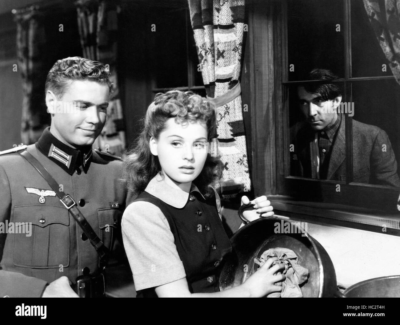 NONE SHALL ESCAPE, from left: Richard Crane, Shirley Mills, Trevor ...